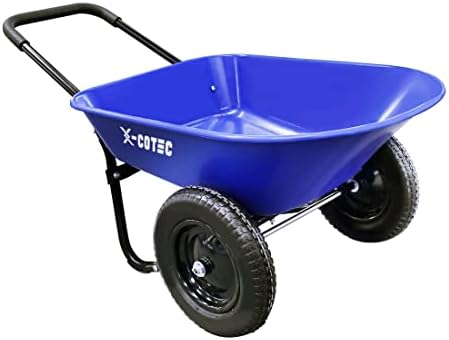 Samuel ALEXANDER 65 Litre 60kg Capacity Galvanised Metal Garden trolley ...