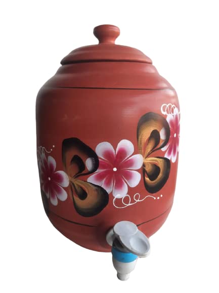 Buy S. P handicraft Clay Matka Earthen Terracotta water pot water 5 ...