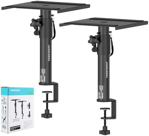 Amazon.com: Vondynote Set of 2 Studio Monitor Stands Desktop Clamp ...