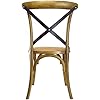Amazon.com - 2xhome Wooden X Back Dining Chair | Woven Rattan Seat with ...