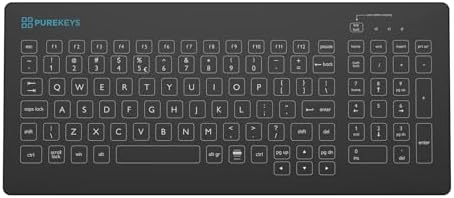 Amazon.com: PUREKEYS Medical Keyboard Compact USB-Cabled Black for ...