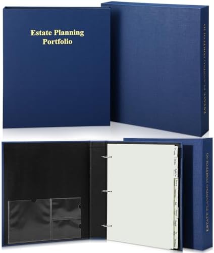 Amazon.com : ReliThick Estate Planning Portfolio 3 Ring Binders with ...