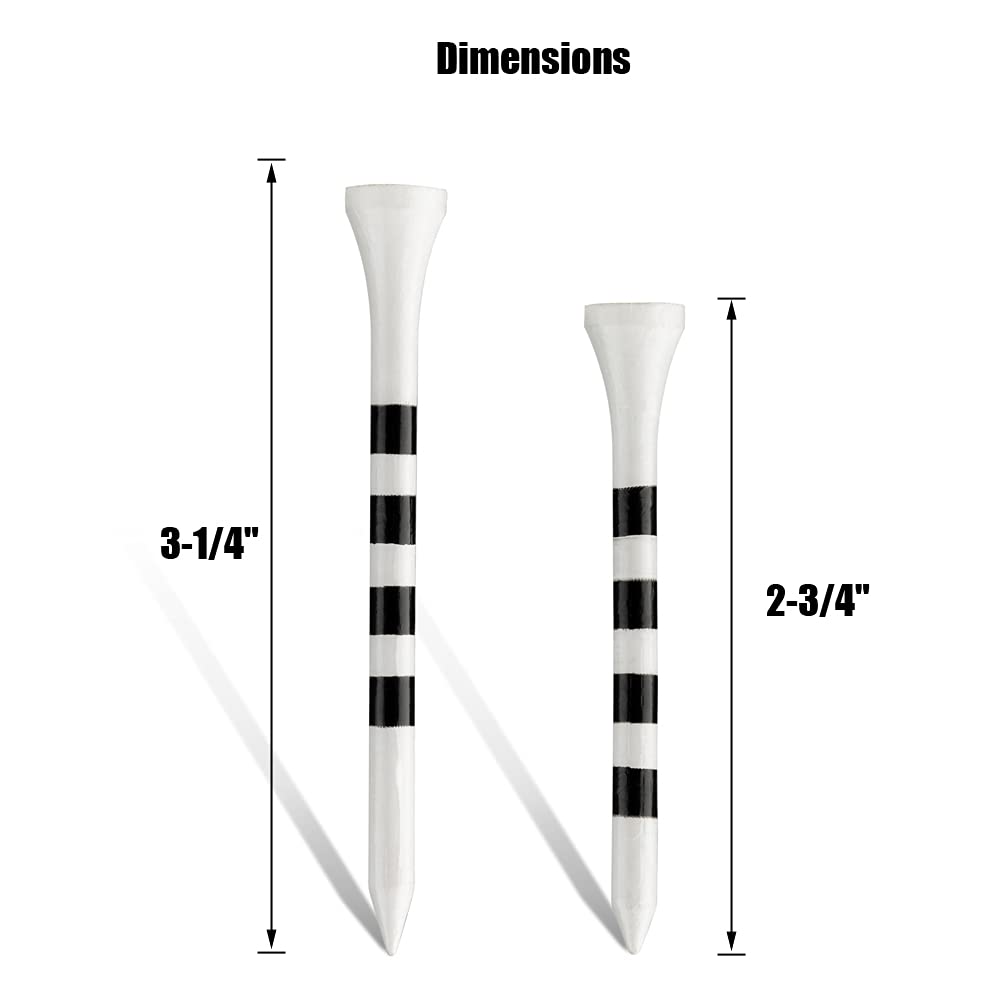 Snapklik.com : MAZEL Natural Wood/Bamboo Golf Tees 2 3/4 Inch & 3 1/4 ...