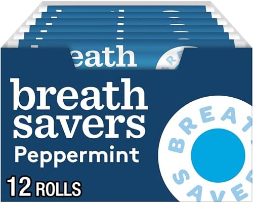Amazon.com: BREATH SAVERS Peppermint Flavored Sugar Free Breath Mints ...