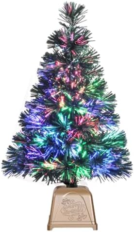 Amazon.com: Juegoal 3 ft Pre-Lit Artificial Mini Christmas Tree ...
