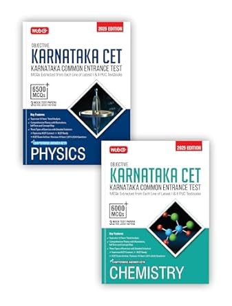 MTG Objective Karnataka CET Physics, Chemistry For 2025 KCET Exam (Set ...
