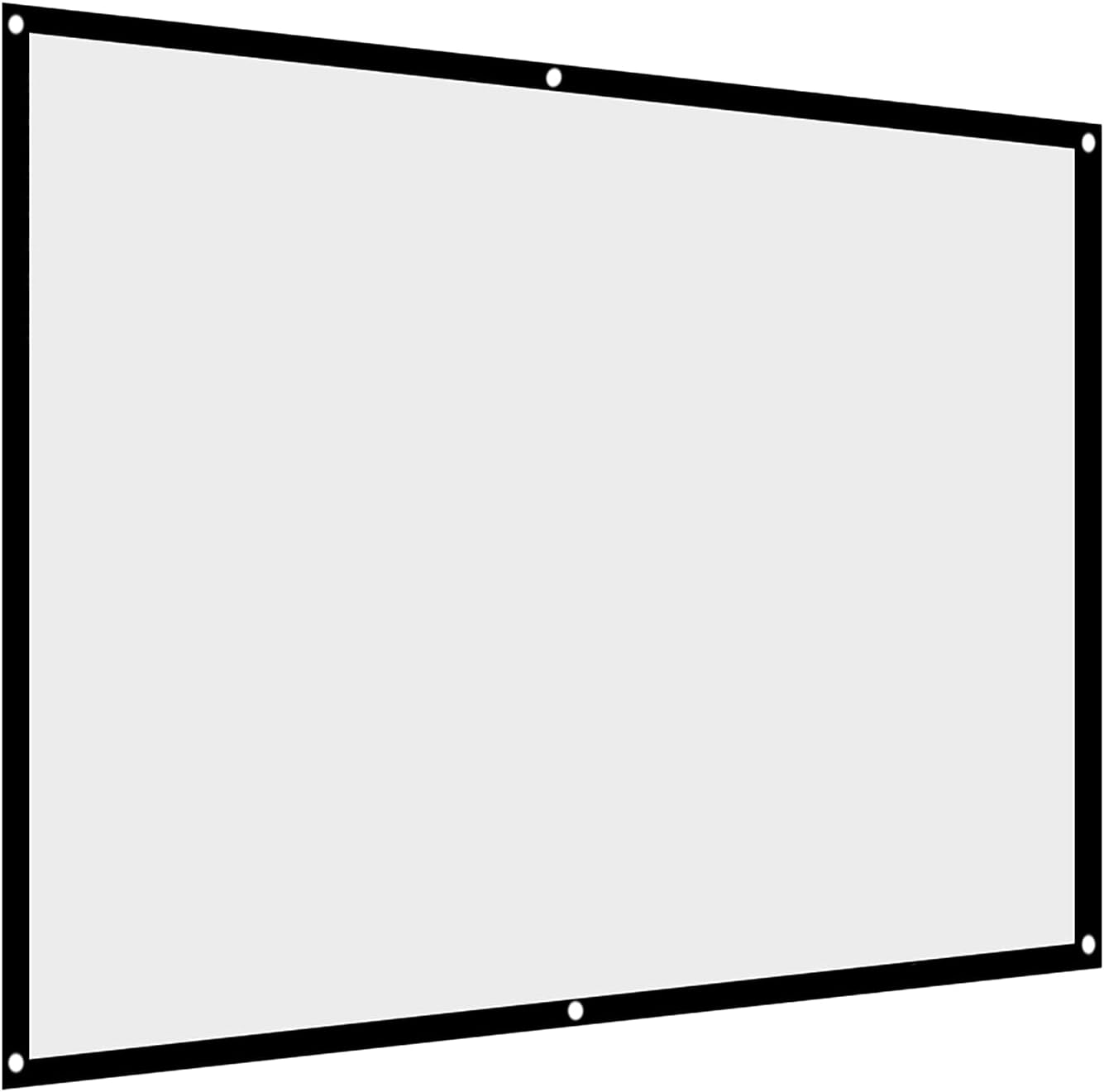 Amazon.com: 60-100 Inch Portable Foldable Non-Crease White Projector ...