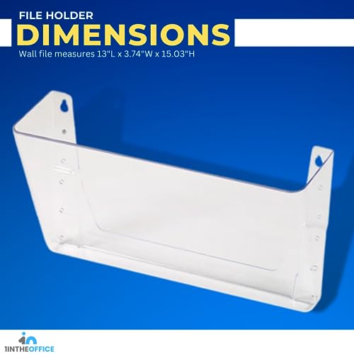 Snapklik.com : Wall File Holder, Wall Mount Clear Plastic File Holder ...