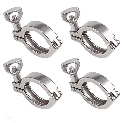 Snapklik.com : ASelected 1.5 Inch Sanitary Tri-Clamp, 304 Stainless ...