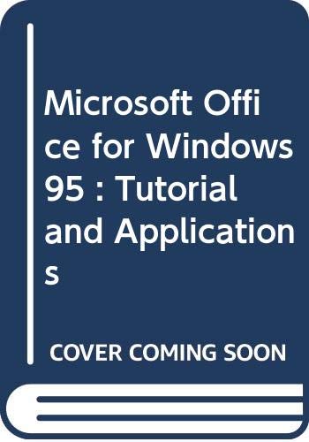 Microsoft Office for Windows 95 : Tutorial and Applications | Amazon.com.br