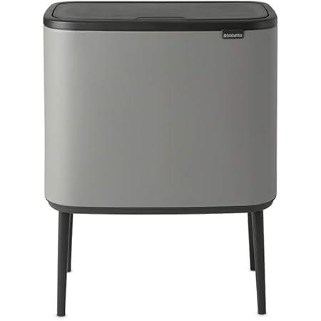 Brabantia Bo Touch Bin - 3 x 11 Litre Inner Buckets (Platinum) Waste ...