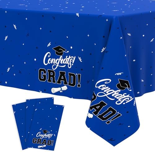 Amazon.com: Tbsone Graduation Tablecloth 2026, 3 Pack Disposable ...