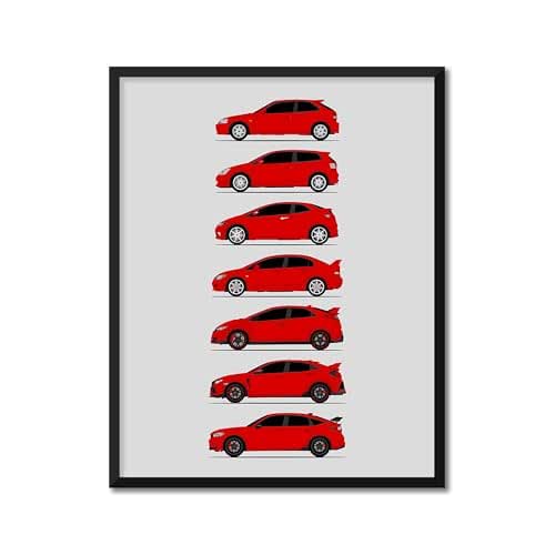 Amazon.com: Idea Network Handmade Poster compatible with Honda Civic ...