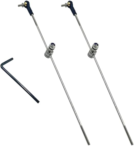Amazon.com: 2PCS RC Boat Push Rod Kit M2 Plastic Tie Rod Ends Ball ...