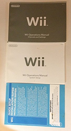 Wii Operations Manual System Setup (With Quick Installation Guide ...