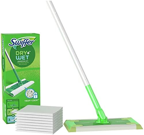 Swiffer Sweeper 2-in-1, Dry and Wet Multi Surface Floor Cleaner, Pet ...
