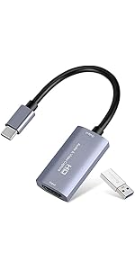 Amazon.com: Video Capture Card, USB3.0 HDMI to USB C Audio Capture Card ...
