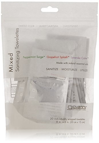Amazon.com: Giovanni: Organic Mini Towelettes 20 count, Assorted (5 ...