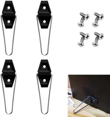 BRDTKUGV 4 PCS Photo Frame Stand, Metal Easel Back Support, Black ...
