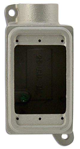 Appleton FD-1-75L-A FD Type Cast Box, 1-Gang, 3/4" Hub, Aluminum ...