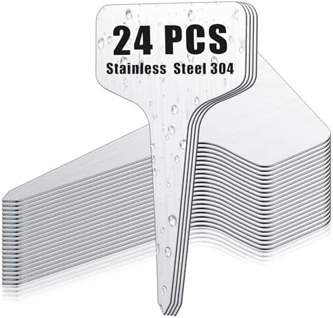 Amazon.com: 24 Pcs Durable Metal Plant Labels Weatherproof Garden ...