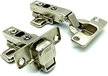 2 x Concealed Hinges 110° Degree 35mm Sprung Flush Mount Hinge for ...