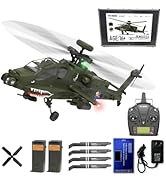 Amazon.com: Actualia YUXIANG F11 RC Helicopter, 2.4G Apache AH-64 6CH 6 ...