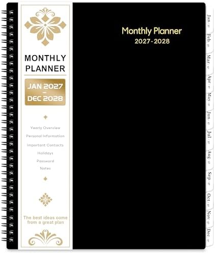 Amazon.com : 2027-2028 Monthly Planner - 2 Year Planner 2027-2028, JAN ...