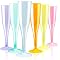 Amazon.com | WDF 36 Pack Clear Blue Plastic Champagne Flutes - 7OZ Blue ...