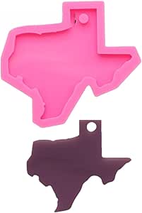 Amazon.com: DIY Texas Map Shape Silicone Mold Key Ring Mold Silicone Us ...