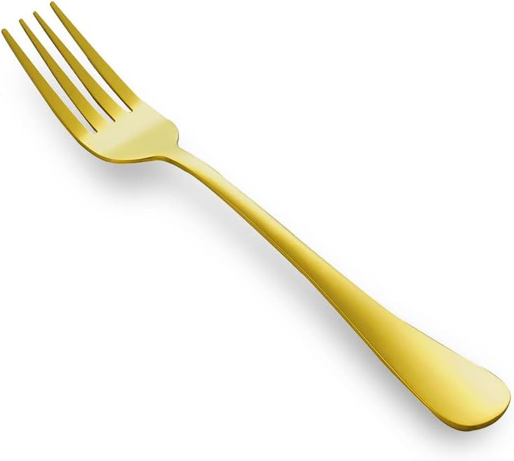 Amazon.com: Rygten QU 12Pcs Gold Stainless Steel Dinner Forks ...