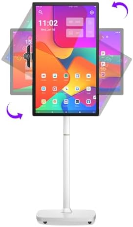 Amazon.com: 25" Smart Portable TV on Wheels 1080p Touch Screen Monitor ...