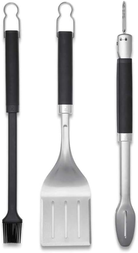 Weber Premium Grill Tool Set - Compact, 2-Piece Made of Stainless Steel ...