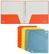 Amazon.com : Blue Lake ECOLIFE 3 Ring Binder 1 Inch with Interior ...