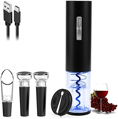 Amazon.com: COKUNST Electric Wine Opener, 4-in-1 Wine Bottle Opener Set ...