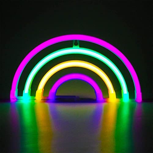 Buy SATYAM KRAFT 1 Pcs Rainbow Design Neon Colorful LED Light ...