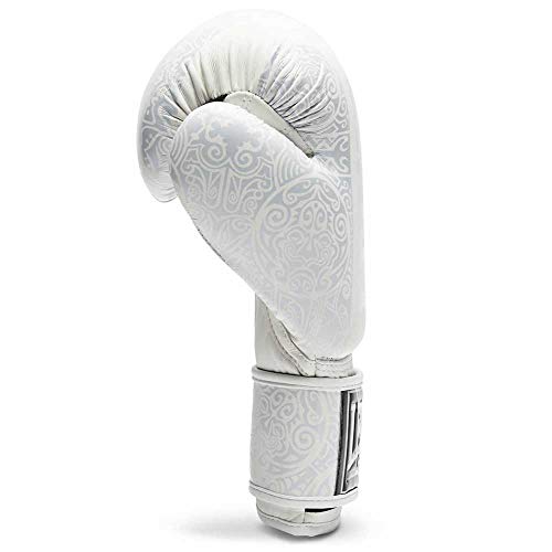 LEONE 1947, Maori Boxing Gloves, Unisex Adult, White, 16 OZ, GN070 ...