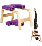 Amazon.com: Yes4All Yoga Headstand Bench, Wooden Yoga Inversion Chair ...