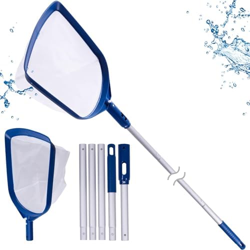 Amazon.com : Pool Skimmer Net with Pole, Ultra Fine Mesh Pool Nets for ...