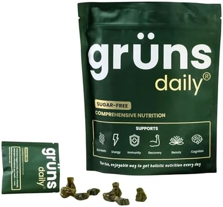 Amazon.com: Gruns Daily Gummies, Super Greens Gummies - Organic ...