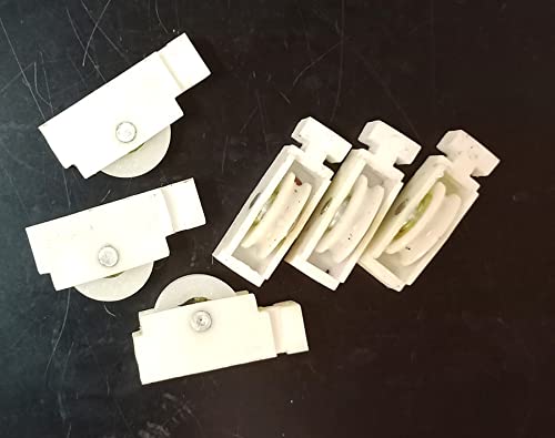 Aluminium Window Wheel Small (White) (6 Pcs) 19mm : Amazon.in: Home ...