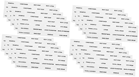 Cabilock 20 Pcs Clear Sticker Water Proof Stickers Container Labels Self Adhesive Labels Travel ...