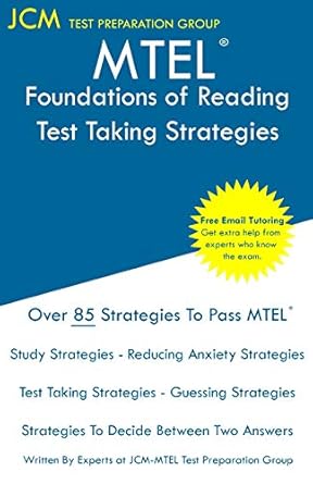 MTEL Foundations of Reading - Test Taking Strategies: Test Preparation ...
