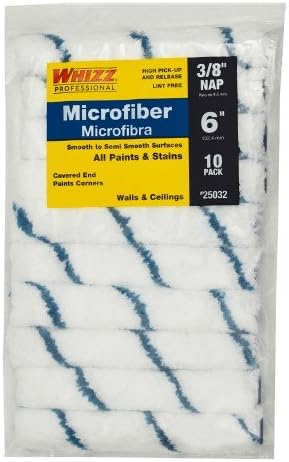 Amazon.com: Whizz Microfiber 3/8 in. x 6 in. W Mini Paint Roller Cover ...