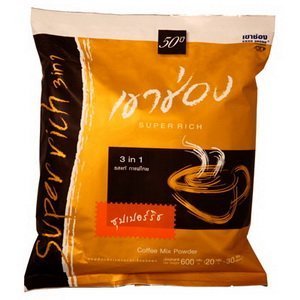 Amazon.com : Khao Shong Thai Instant Coffee Mix Powder 3 in 1 (5 Sticks ...