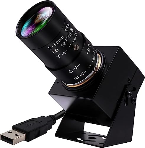 Mermaid USB Camera 4K Manual Zoom Webcam 5-50mm CS Mount Variable Lens ...