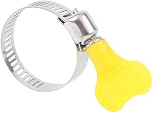 Amazon.com: 14-Pack Yellow Stainless Steel Hose Clamps, Adjustable ...