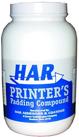 Amazon.com: HAR Padding Compound White for Making Note Pads - Gallon ...