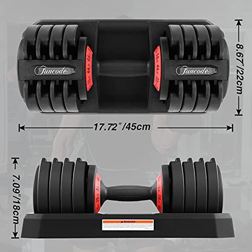 REVIEW: Funcode Adjustable Dumbbells (44lb per dumbbell)