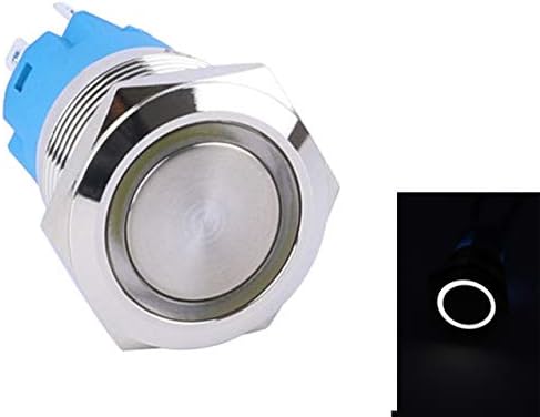 RDR STORE Big Size Waterproof Flat Round Stainless Steel Metal Push ...